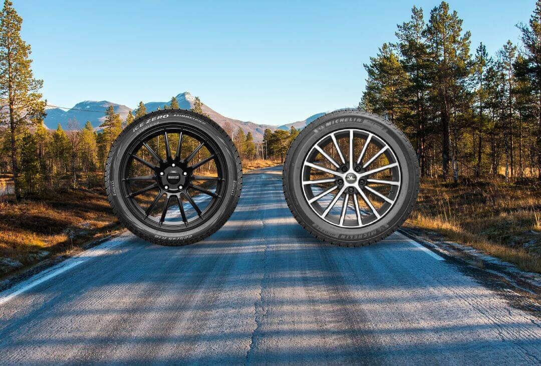 Detailed comparison of the Pirelli Ice Zero Asimmetrico vs the Michelin ...